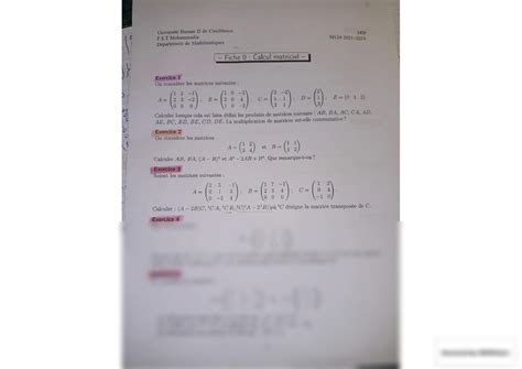 Solution Calcul Matriciel Studypool