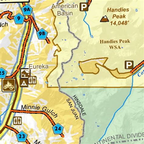 Alpine Loop Backcountry Byway Travel Map Map By Great Outdoors