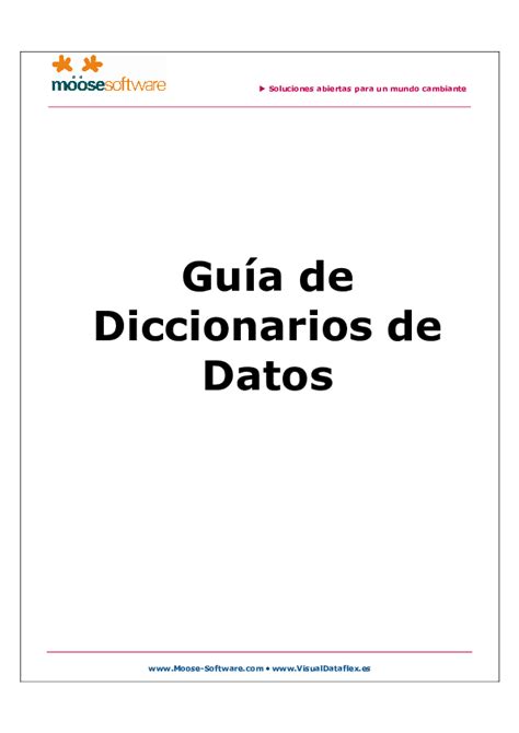 Pdf Como Crear Un Diccionario De Datos