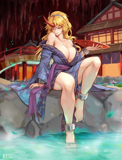 Hoshiguma Yuugi And Hoshiguma Yuugi Touhou Drawn By Edz Drawz Danbooru