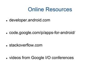 Introduction To Android For Beginners PPTX