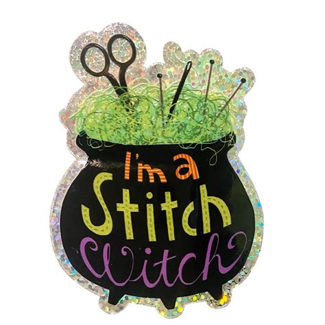 Im A Stitch Witch Sticker 741365499046