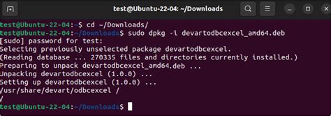 Installing On Linux Deb Odbc Driver For Microsoft Excel