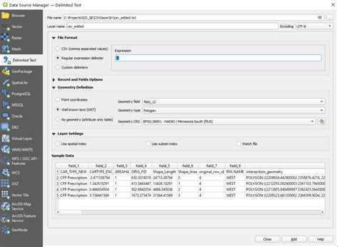 Polygon Creating Shapefile From Csv File With Geometry In Wkt