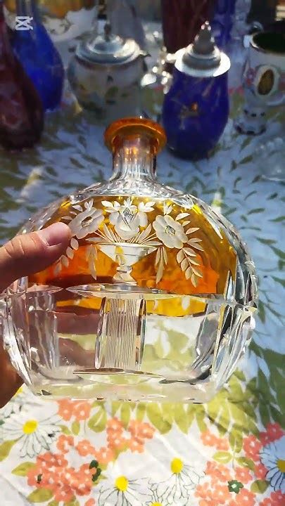 ძველი გერმანული ბროლის გრაფინი ნახევარ ლიტრიანი საუკეთესო