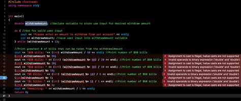 c invalid operands and illegal assignment cast stack overflow