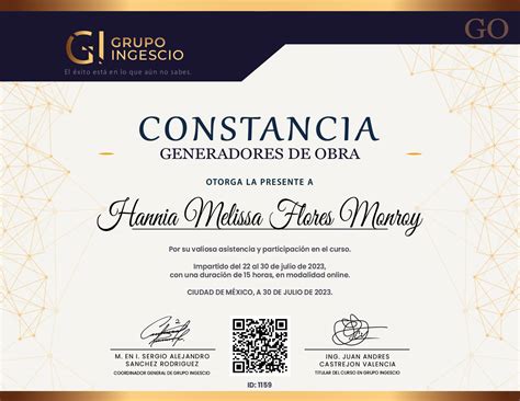 Hannia Melissa Flores Monroy Grupo Ingescio