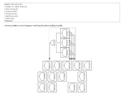solved module f a b c d output f input a b c d wire