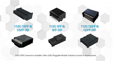 Yamaichi Electronics 112g And 224g Pluggable Module Connector Series