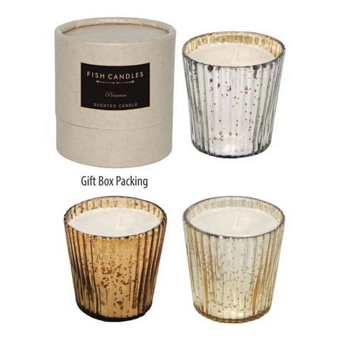 Paraffin Wax Premium Scented Candles Verical Ridged Mini Group Aroma