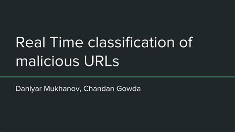 Pdf Real Time Classification Of Malicious Urlspptx 2 Dokumentips