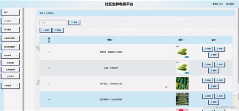 Javaphpnodejspython社区生鲜电商平台【2024年毕设】 Csdn博客