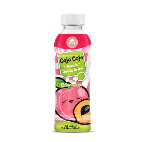 152 Fl Oz Cojo Cojo Peach Juice Drink With Nata De Coco