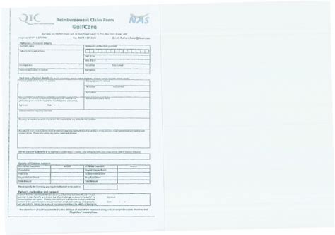 Qic Nas Claim Form Pdf