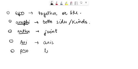 solved building vocabulary activity joints part a prefixes roots
