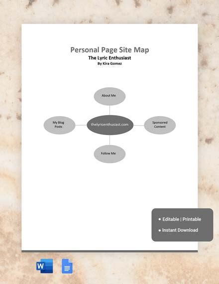 Free Ux Site Map Template Download In Word Google Docs Template Net