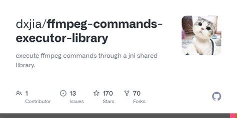 Github Dxjiaffmpeg Commands Executor Library Execute Ffmpeg