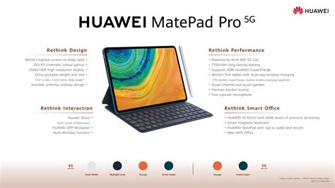 Huawei Matepad Pro Is A High End Android Tablet With Pen Keyboard And Optional G Liliputing