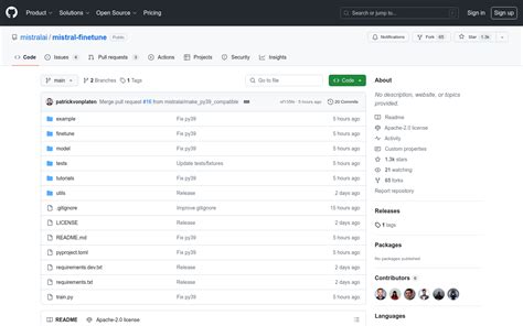 mistral finetune使用入口地址 Ai模型最新工具和软件app下载