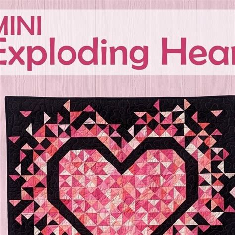 Exploding Heart Quilt Pattern Etsy