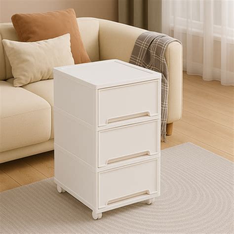 Rolling Storage Drawers Bedroom Organizer Unit Chest Of Drawers