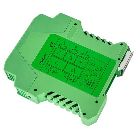 Wire RTD Pt Temperature Transmitter Ma Temperature Transducer DC V Mm Din Rail
