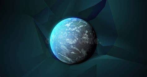 Animation Of Globe Rotating Over Digital Screen With Shapes Stock Video Video Of Data Shape