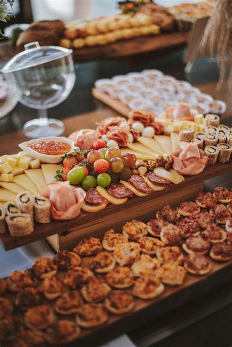 Photo Gratuite De Abondance Aliments Biscuits Buffet Casse Croûtes Charcuterie Couvert
