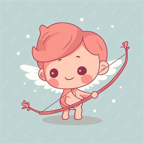 Premium Vector Cute Cupid Vector Art Simple Minimal Cartoon