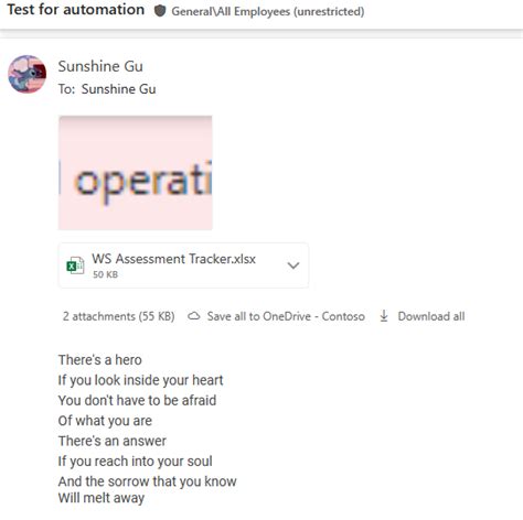 solved automatically send an outlook email to sharepoint power