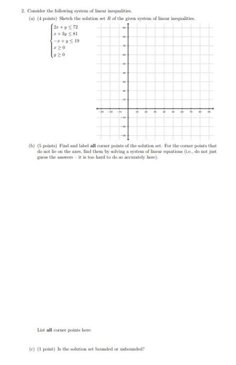 Solved 2 Consider The Following System Of Linear Chegg Com