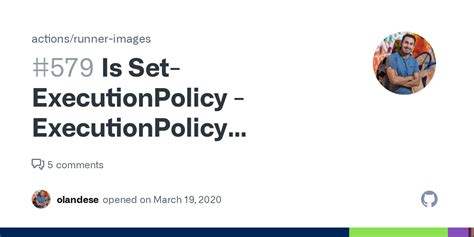 Is Set Executionpolicy Executionpolicy Unrestricted Scope Localmachine Needed · Issue 579