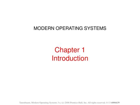 Ppt Modern Operating Systems Chapter 1 Introduction Powerpoint