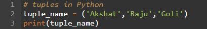 Tuples In Python Technoname