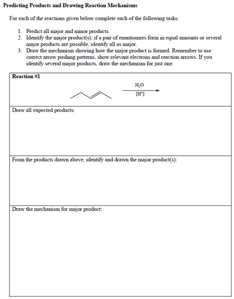 Solved Predicting Products and Drawing Reaction Mechanisms | Chegg.com