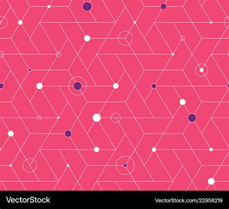 Geometric Cubic Grid Seamless Pattern Royalty Free Vector
