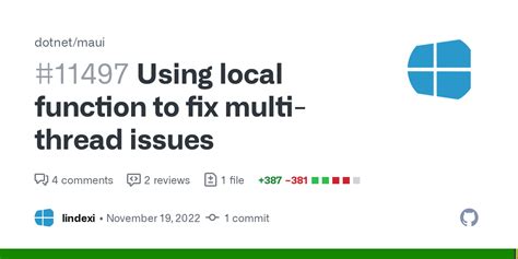 Using Local Function To Fix Multi Thread Issues By Lindexi · Pull