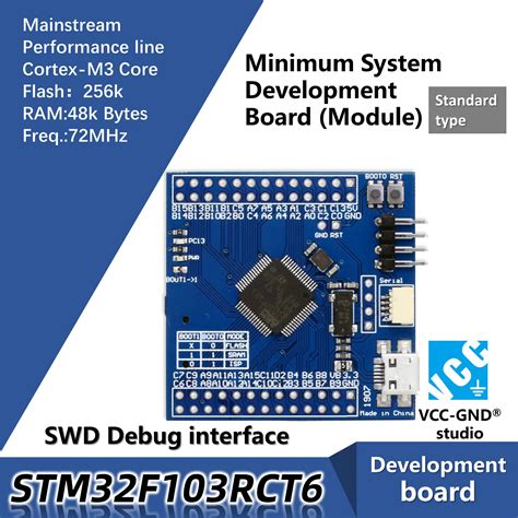 Stm32f103rct6 Stm32f103rc 표준 유형 코어 개발 보드 암 Cortex M3 최소 시스템 개발 보드 모듈 St