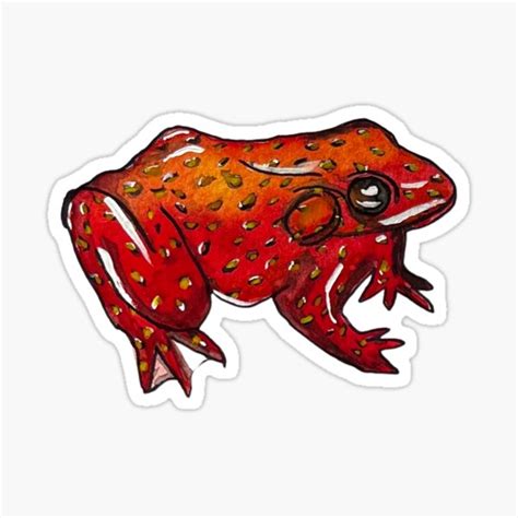 Frogberry Sticker For Sale By Shrew Loo Art Redbubble