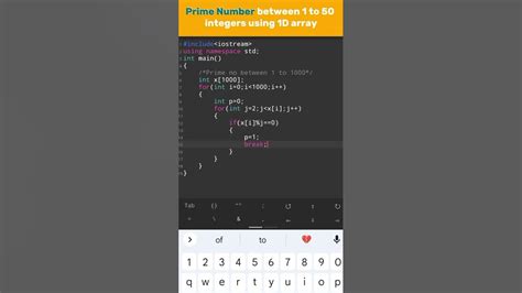 How To Print Prime Numbers In 1d Array Using For Loop 1darray For
