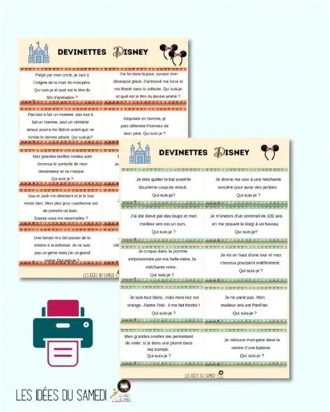 40 Devinettes Disney Pour Enfants Et Ados Les Idées Du Samedi