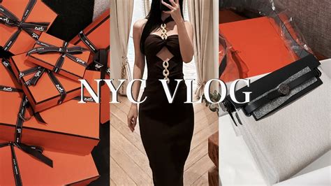 뉴욕 브이로그 에르메스 언박싱🍊 미니 에르백 봄맞이 쇼핑 옷정리 꿀팁 콜라겐 비오틴 추천 뉴욕 일상 운동 Youtube