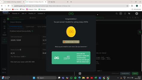 Gfg160 Geekstreak2024 Codingjourney Geeksforgeeks Akash Kumar Dubey