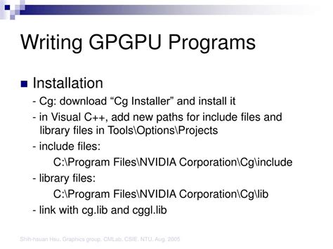 PPT GPGPU Programming PowerPoint Presentation Free Download ID 537080
