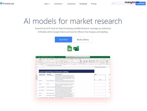 Promptloop And 16 Ai Spreadsheet Tools Sites Like