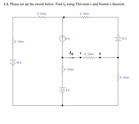 Solved Please Set Up The Circuit Below Find I0 ﻿using
