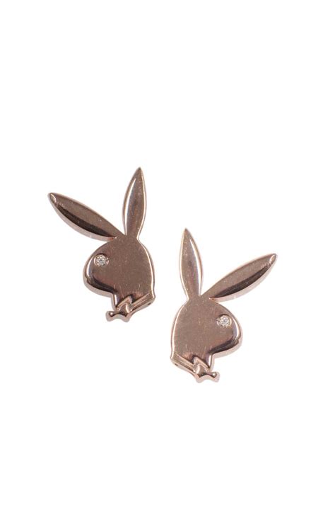 Hatton Labs X Playboy Bunny Earring Rose Gold Wrong Weather