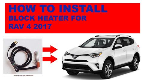 installing block heater/ Rav 4 2017 xle - YouTube