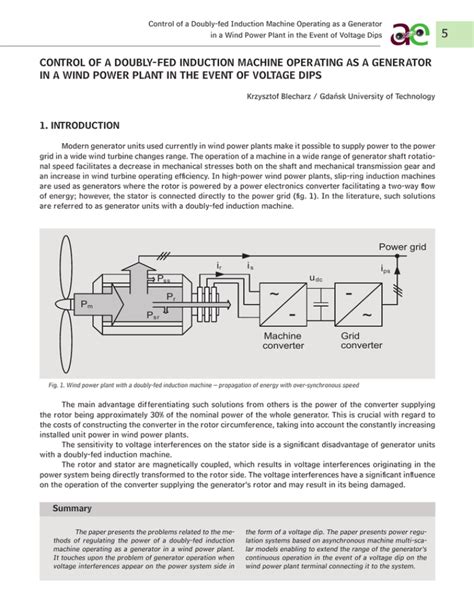 control of a doubly fed induction machine