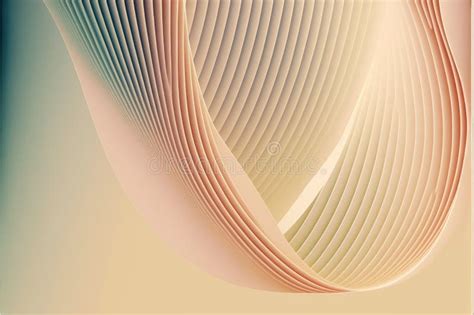 Abstract Art Of Overlapped Curve Line In Pastel Color Pattern Stock Illustration Illustration